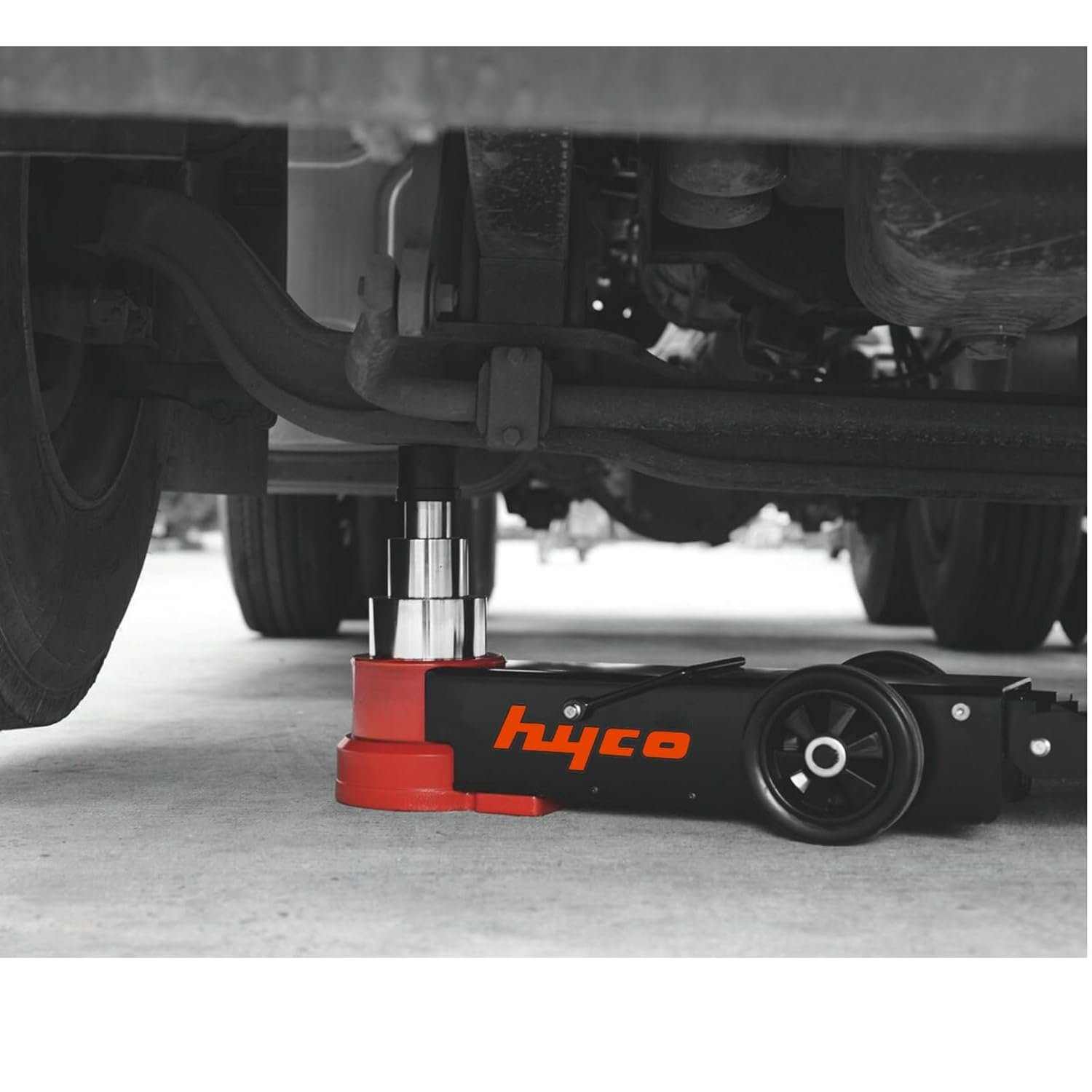 Hyco 100/50 Ton Air Operated Pneumatic Hydraulic Heavy Duty Trolley ...