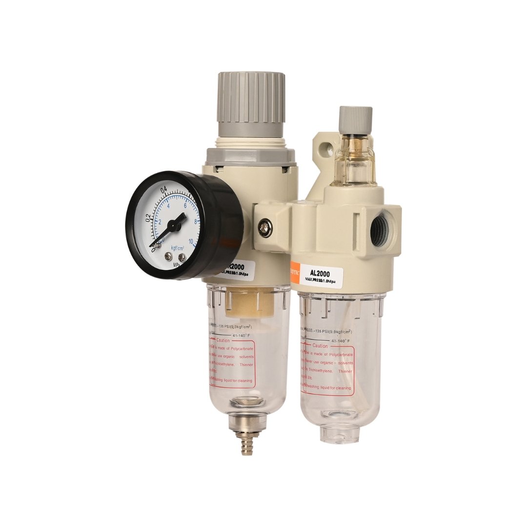HYCO BSP Pneumatic FRL Unit (Air Filter + Regulator + Lubricator) with ...