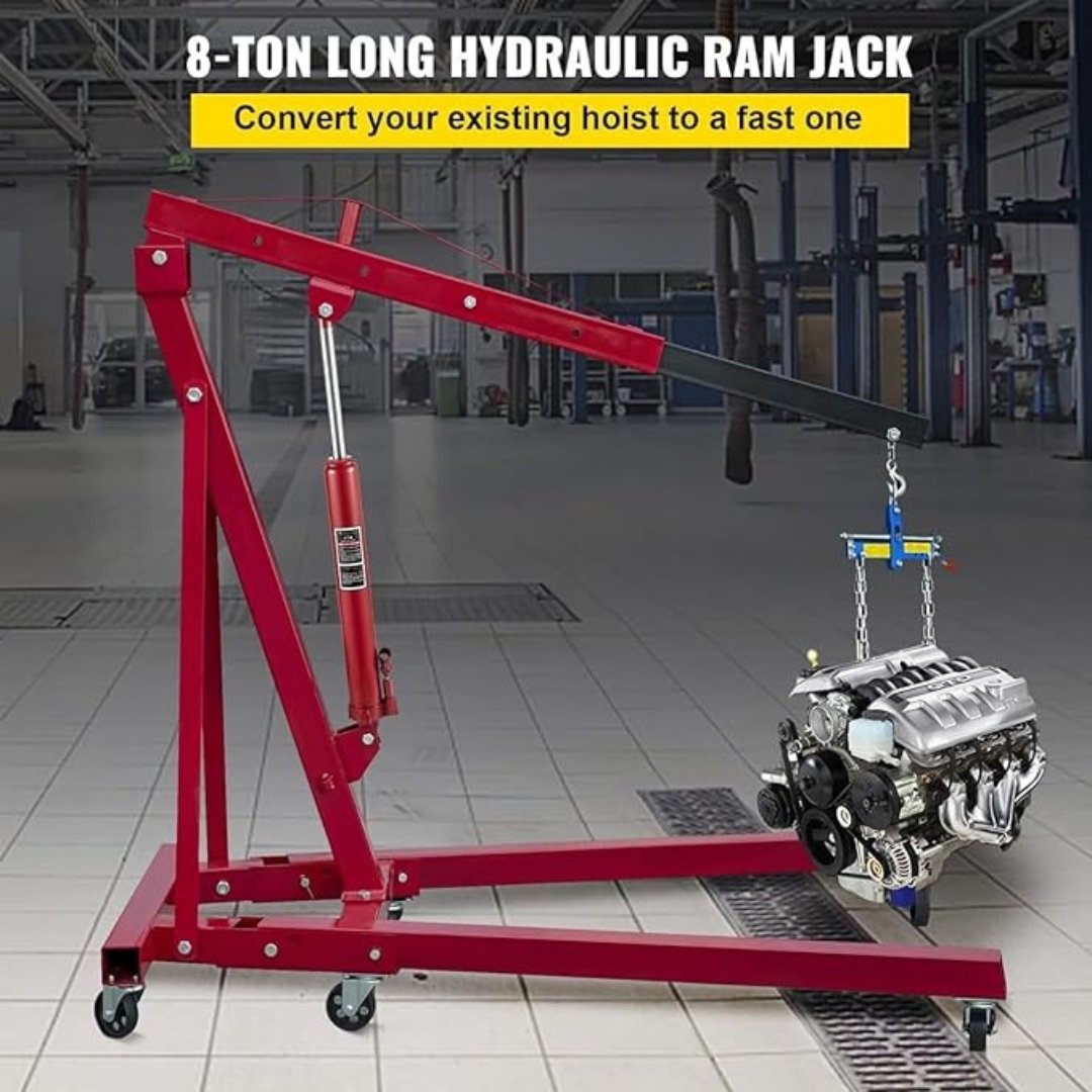 HYCO Hydraulic Long Ram Jack, with Single Piston Pump and Clevis Base ...