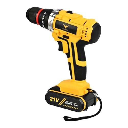 HYCO LABEL FLYMAX 21V Cordless Drill Set, 25+1 Torque Settings, 2 Speed ...