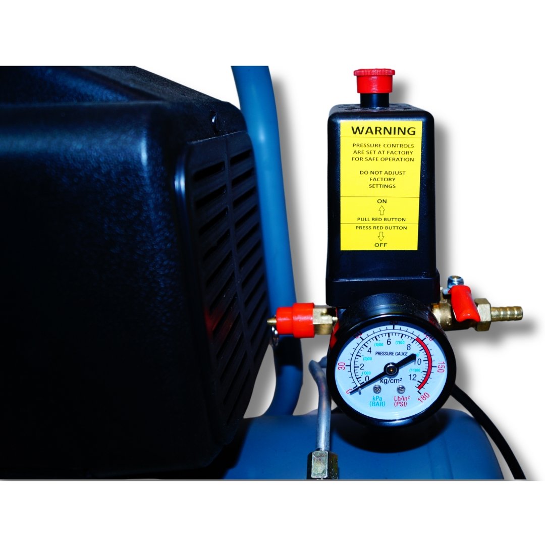 Hyco Lubricated Portable Silent Air Compressor 9L tank (1HP LUBRICATED ...
