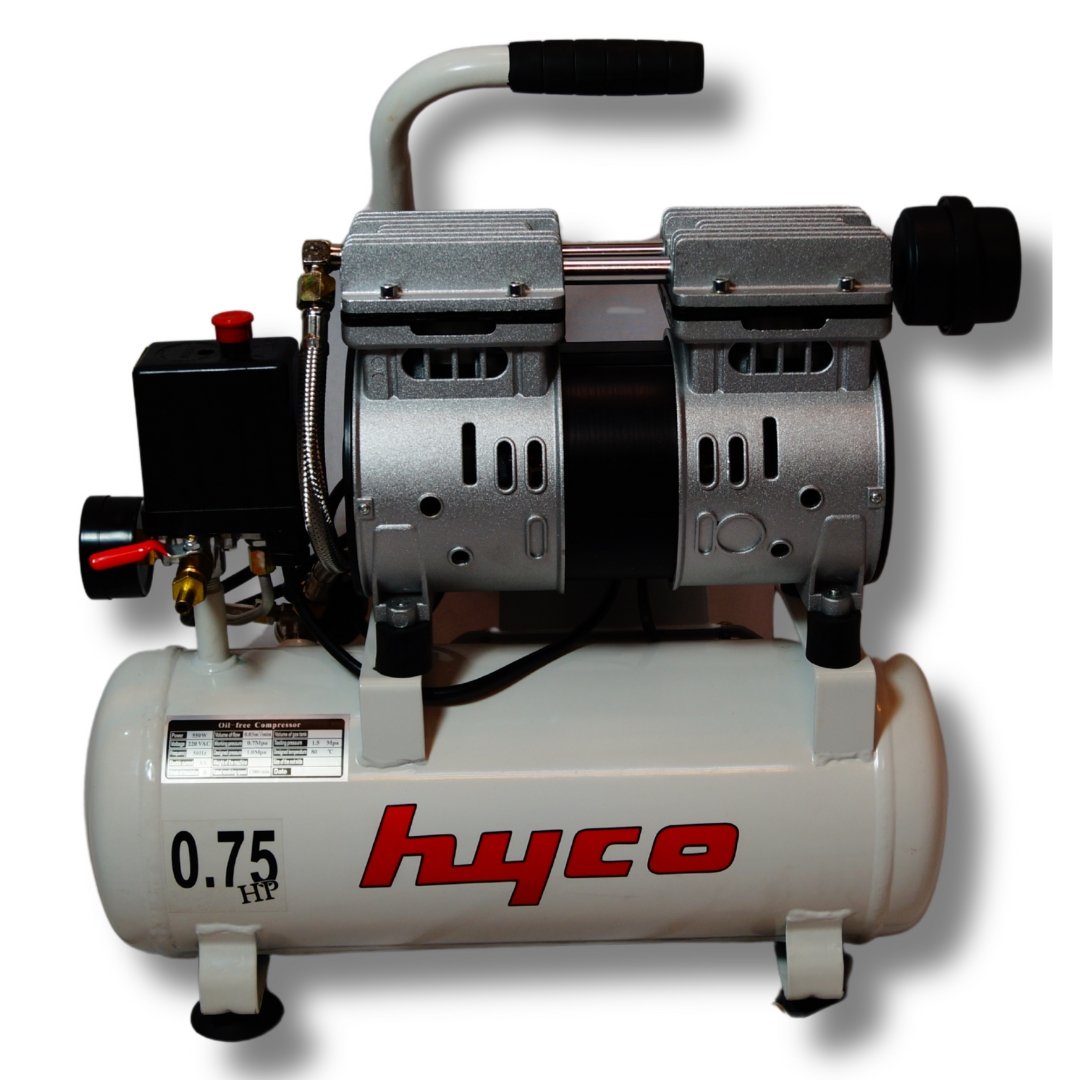 Hyco Oil Free Portable Silent Air Compressor 0.75HP 9L - Hyco Products