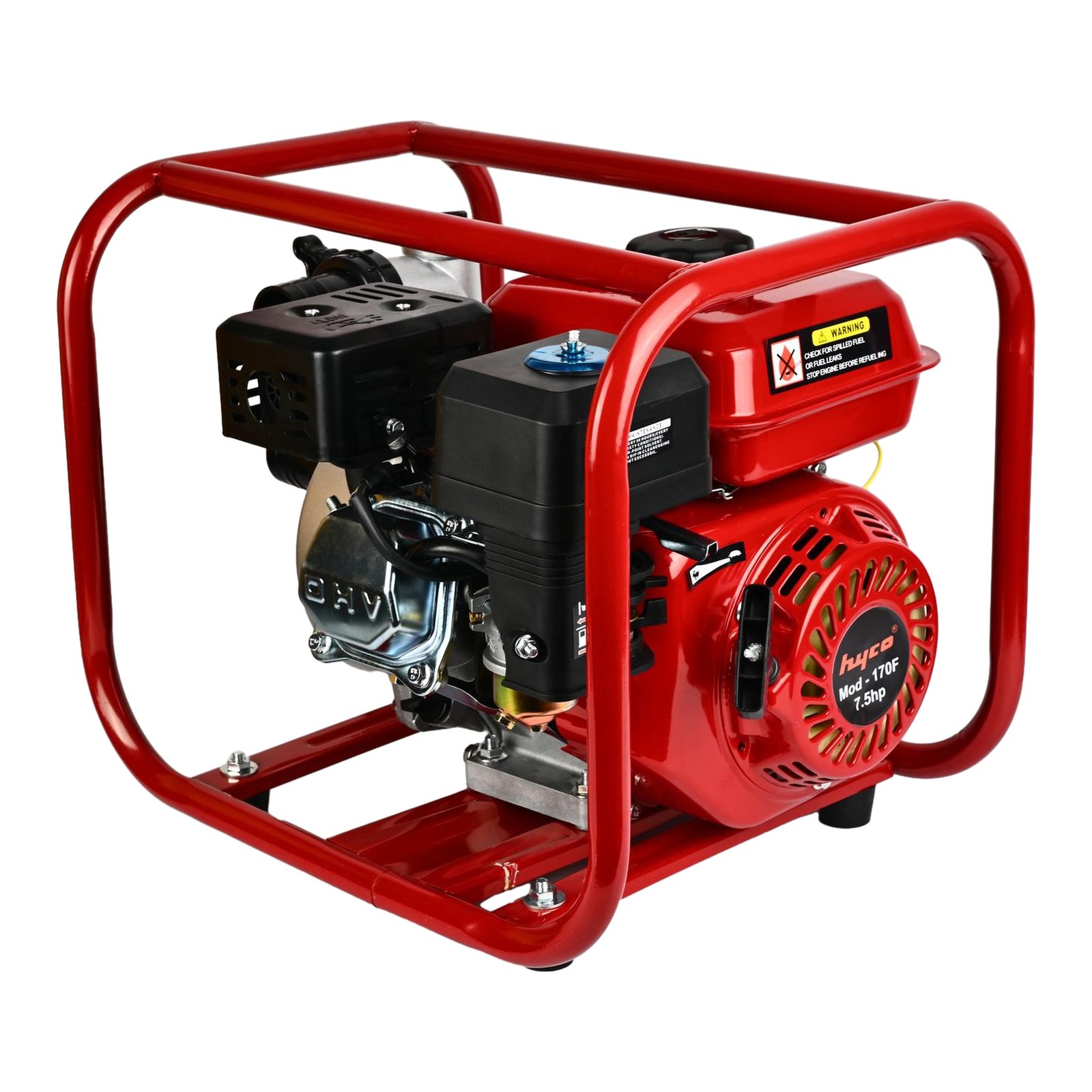 HYCO Water Pump Set 2INCH, 7.5 HP, 3600 RPM, 4 Stroke Petrol Engine ...