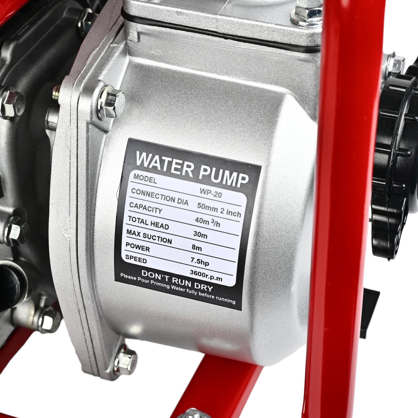 HYCO Water Pump Set 2INCH, 7.5 HP, 3600 RPM, 4 Stroke Petrol Engine ...