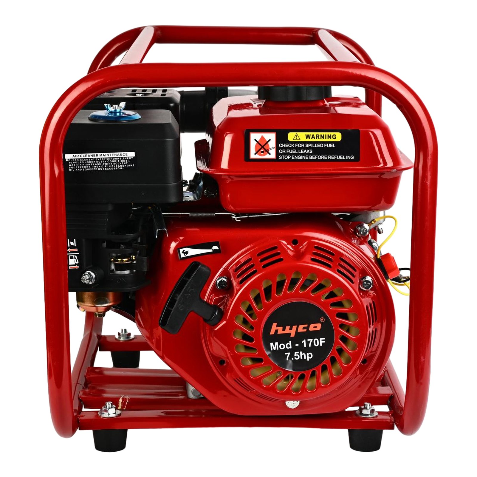 HYCO Water Pump Set 3INCH, 7.5 HP, 3600 RPM, 4 Stroke Petrol Engine ...